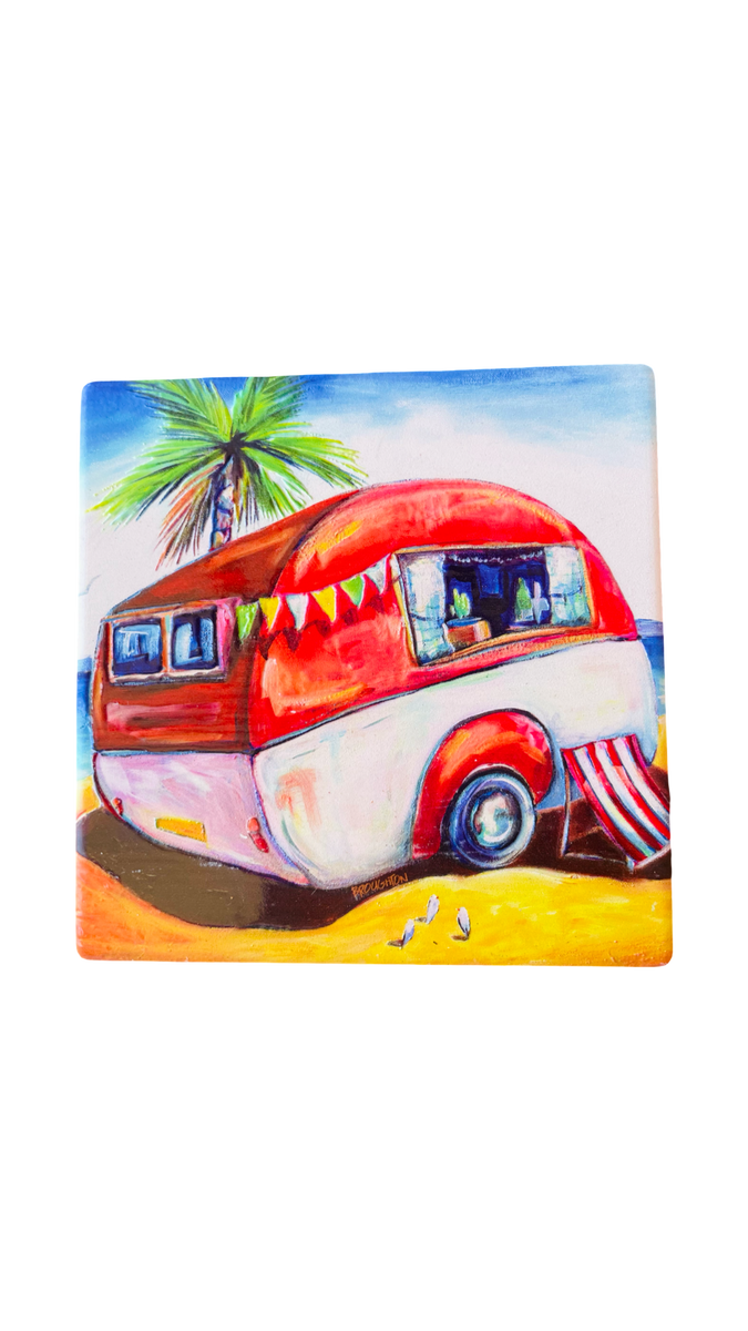 Ceramic Coasters - Surf and Kombi Mix n Match – Deborah Broughton ...